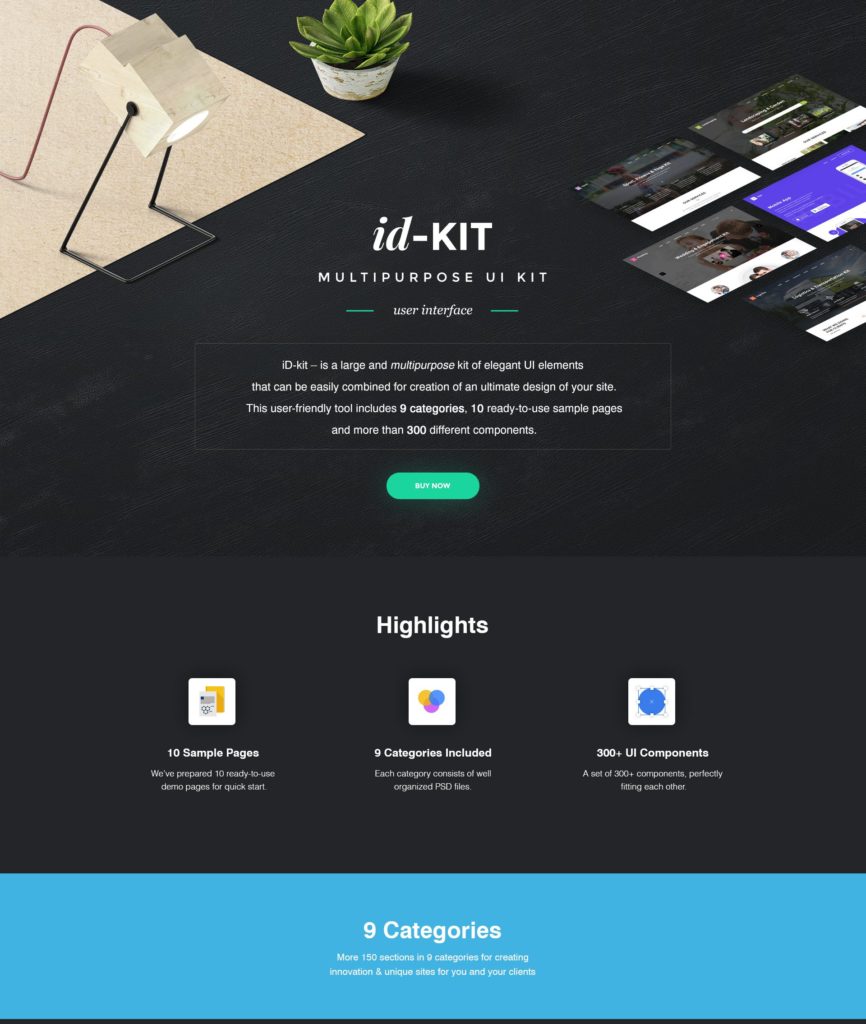 ID-kit multipurpose UI kit - Grooni Marketplace