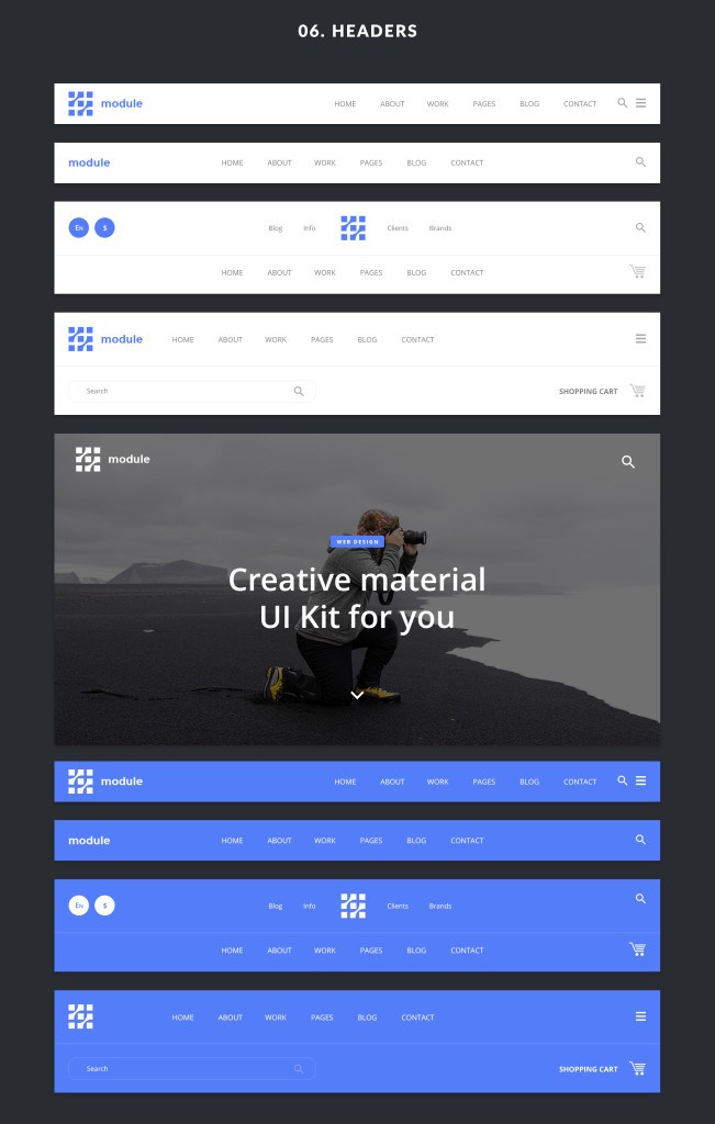 Module Material Design UI Kit - Grooni Marketplace